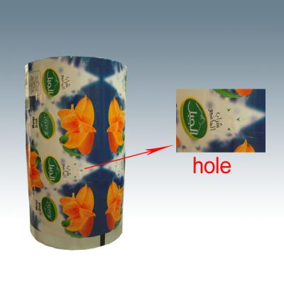 Chine matériel d'emballage liquide de poche de film imprimé pour la poche de jus avec le trou de perforation à vendre