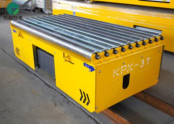 Assembly Line Roller Pipe Handling Trolley On Rail