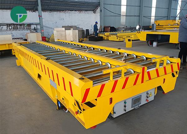 working line Heavy Pipe transfer Trolley On Track