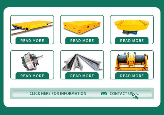 electric motorized Transfer Cart Moving On Rails