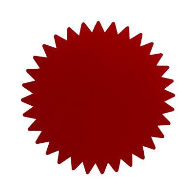 중국 밀봉 스티커 톱니 모양인 에지를 엠보싱 처리하는 2 " 라운드 셀프 접착제 금 박막 판매용