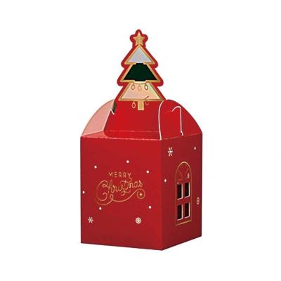 China Caixa de presente de Natal Odm Maçã Caixa de doces de Papai Noel 1000gsm à venda