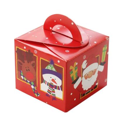 China Caixa de presente de Natal Odm Maçã Caixa de doces de Papai Noel 1000gsm à venda