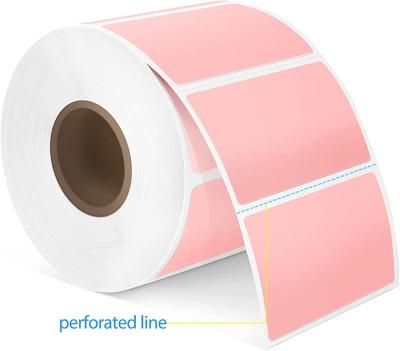 China Rosa Thermodrucker Rollenaufkleber Papier Logistik Transport Drucketikett zu verkaufen