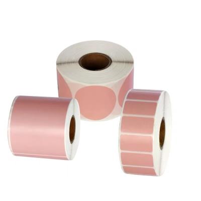 China Rosa Thermodrucker Rollenaufkleber Papier Logistik Transport Drucketikett zu verkaufen