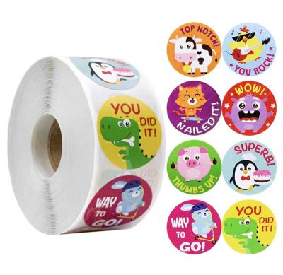 China Cute Animals Motivational Personalised Teacher Stickers For Reward Encourage Students for sale