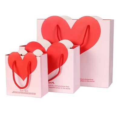 Cina Borsa per la spesa in cartone Pantone Gelebor Borsa regalo di nozze d'amore per caramelle in vendita