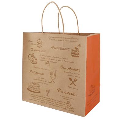 China Gepersonaliseerde kraftpapier bedrukte meeneemzakken voor restaurant warm eten Te koop