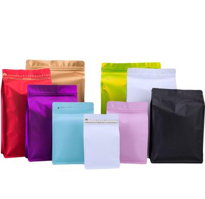 China Saco ziplock de folha de alumínio de oito lados plástico resselável embalagem de alimentos à venda