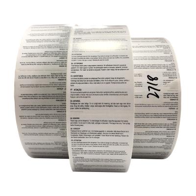 China Vinyl Hot Warning Logo Safety Warning Label Custom Printed for sale
