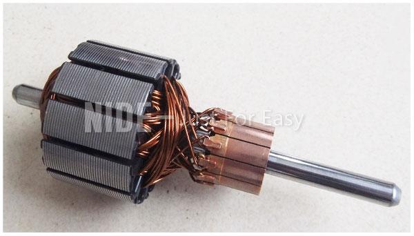 electric motor armature commutator turning and cutting machine