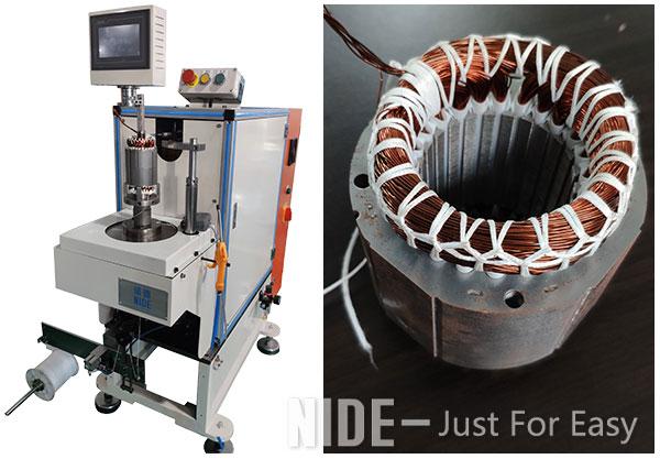 Semi automatic electric fan motor stator coil lace machine, stator winding lacing machine for motor manufacturing-1