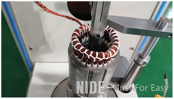Semi automatic electric fan motor stator coil lace machine, stator winding lacing machine for motor manufacturing-2