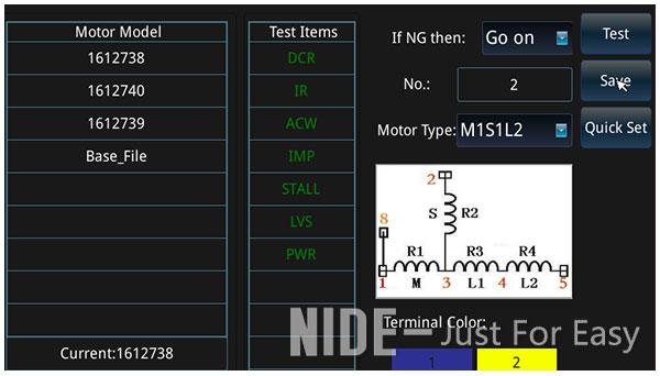 DC electric motor testing equipment