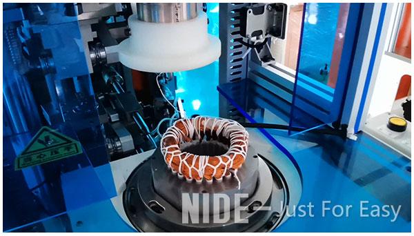 motor coil winding lacing machine