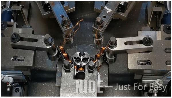 BLDC motor linear segmented stator rolling up machine.jpg