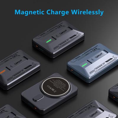 Cina OEM Magnetic Power Bank mini compatto magneto powerbank caricabatterie wireless in vendita