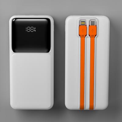 China Lightning Built In Cable Power Bank Portable Power Bank With Built In Cable CE for sale