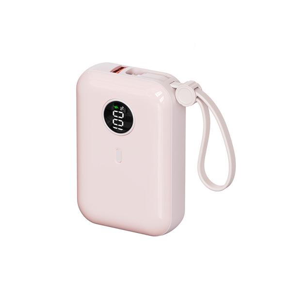PD22.5W Universal Power Bank Fast Charging With Built In PD20W Type C Cable
