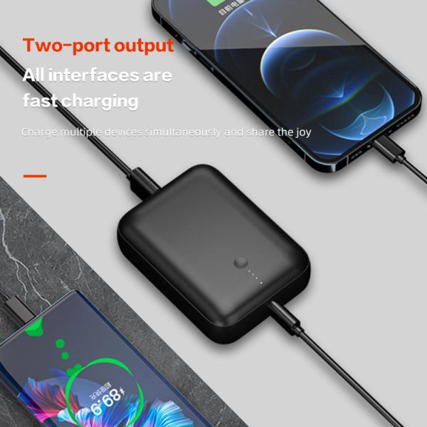 Quality 10000mAh Portable Power Bank Fast Charge PD22.5W Input Output With 21700 Battery for sale