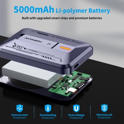 Cina Power Bank Wireless VO Grade Fireproof Cable di ricarica gratuita con 5000mAh Capacità in vendita