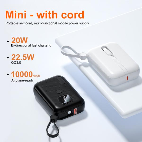Quality 5W/7.5W Wireless Mini Power Bank 10000mAh Charge Type C Input Output Lightweight for sale