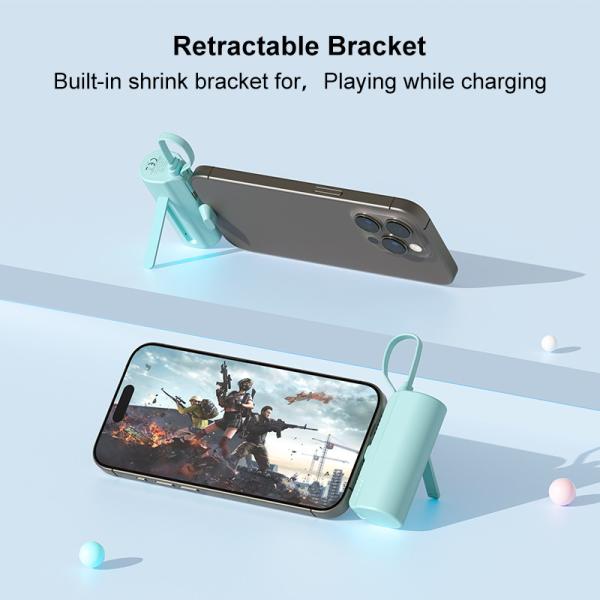 Quality White Tail Plug Power Bank Portable Charger 5V/2.1A Output Universal Compatibili for sale