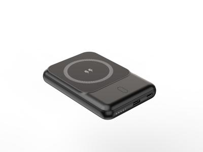 Cina Magnete wireless 5000mah Power bank 5W/7.5W di ricarica Batteria Li polimerico per la ricarica sicura portatile in vendita
