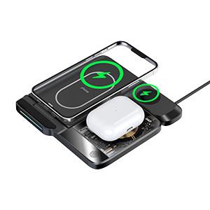 Type C Input Fast Charging Wireless Charger 10W 7.5W 5W For IPhone Apple Watch Air Pods