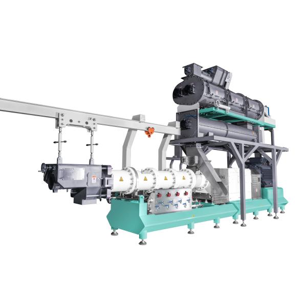 Quality Double Screw Floating Fish Feed Pellet Making Machine 8-12t/h Capacity for sale