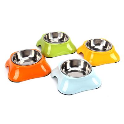 Quality Eco-Friendly Double Bamboo Portable Pet Bowl for Dog and Pet for sale