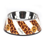 Quality Environmentally Natural Plant Resin Double Bamboo Fiber Pet Bowl for sale