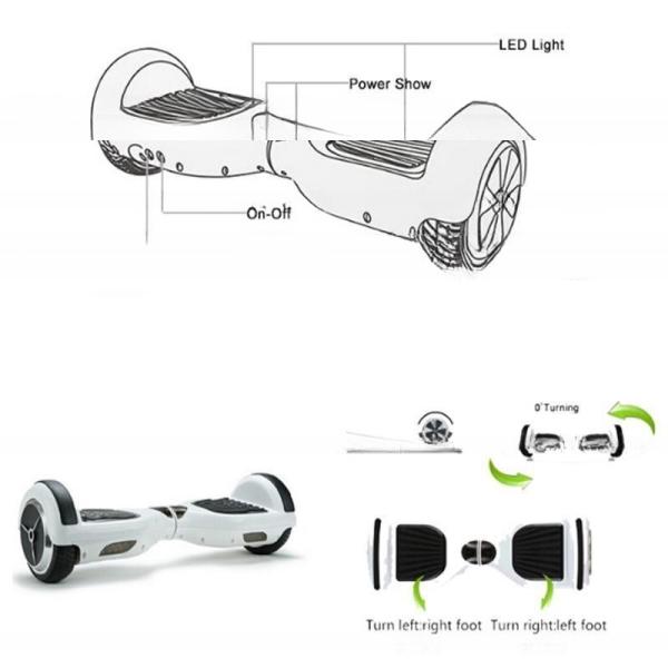 Quality Self Balancing Electric Scooter Hand Control Bluetooth for sale