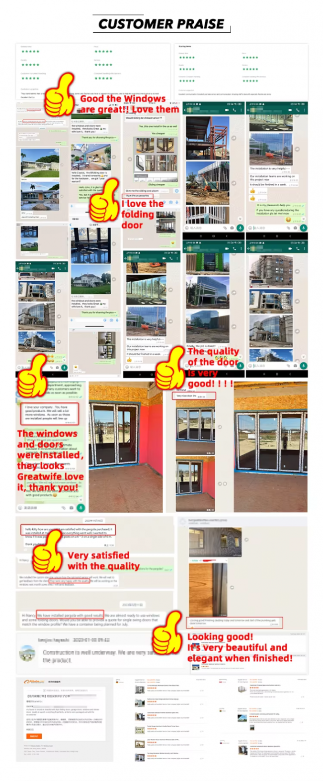Aluminum Folding Door for Patio & Garden | Energy-Efficient, Weatherproof, Slim Frame Bi-Fold Door System for Commercial & Residential Applications