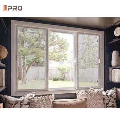 China Smooth T5 6063 Aluminum Sliding Windows Non Thermal Break for sale