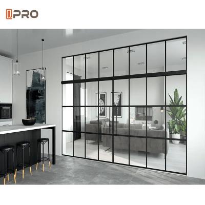 China Customization Modern Office Partitions Room Soundproof Double Glass Wall Aluminium Frame System for sale