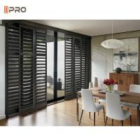 China Rational Construction Aluminum Louver Window And Door Electrostatic Spraying for sale