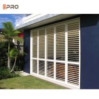 China Rational Construction Aluminum Louver Window And Door Electrostatic Spraying for sale