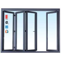 China Black And White Bifold Window With Enhanced Thermal Performance for sale