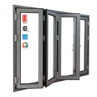 China Black And White Bifold Window With Enhanced Thermal Performance for sale
