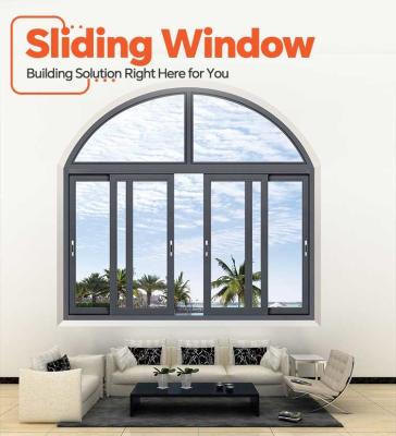China Lightweight Black And White Sliding Windows For Easy Operation for sale
