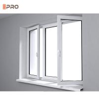 China Large Format Black And White Sliding Windows For Expansive Views for sale