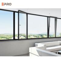 China Large Format Black And White Sliding Windows For Expansive Views for sale