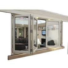 China 1.3-2.0mm Profile Industrial Bi Folding Window / Glass Window With Vertical Or Horizontal Opening for sale