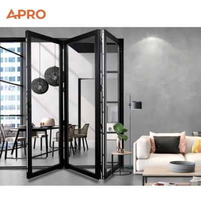 China Porta dobrável de vidro temperado oco personalizável à venda