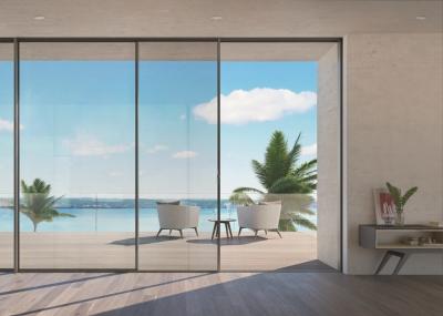 China Aluminium Windows Custom Sliding Doors Thermal Insulated Aluminum Folding Sliding Doors Supplier North American for sale