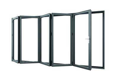 Hoge energie-efficiëntie Aluminium vouwdeuren poedercoating en weerbestandheid