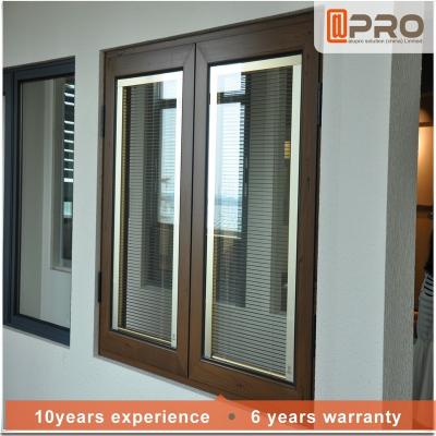 China High Energy Efficiency Aluminium Frame Casement Window Featuring Top Hardware for sale