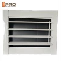China Horizontal Vertical Aluminum Aerofoil Sunshade Shutter Louver Adjust Light Function for sale