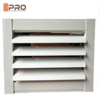 China Horizontal Vertical Aluminum Aerofoil Sunshade Shutter Louver Adjust Light Function for sale
